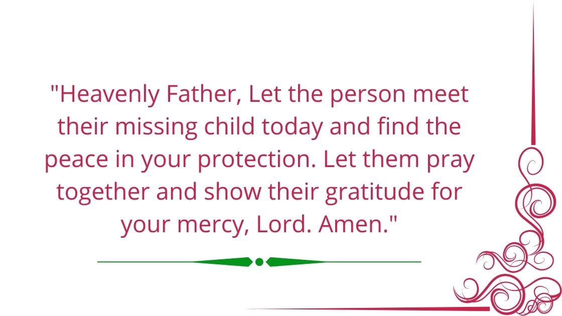 Powerful Prayer For Missing Child And Loved One - BigBrainCoach